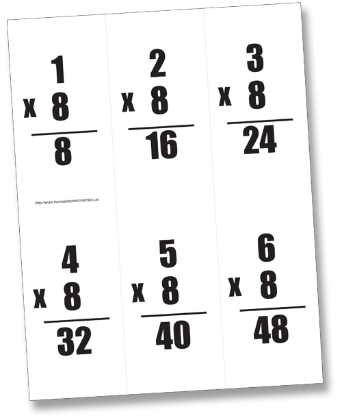 Multiplication Flash Cards With Answers Home School Connection Multiplication Flash Cards With Answers Home School Connection